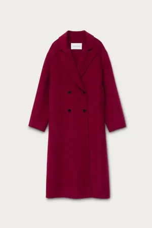Iris Von Arnim Doubleface Coat - Ruby
