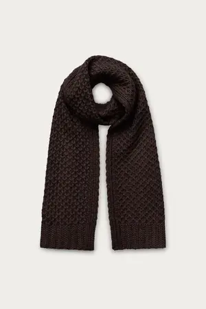 Iris Von Arnim Cashmere-silk Scarf - Chocolate