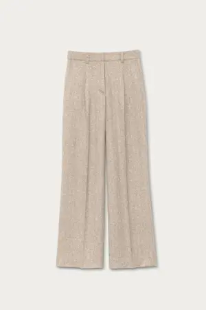 Iris Von Arnim Pleated Trousers - Alabaster