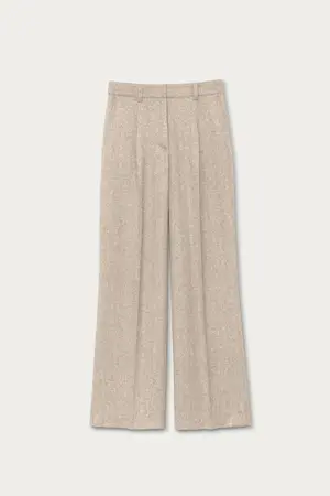 Iris Von Arnim Pleated Trousers Alabaster