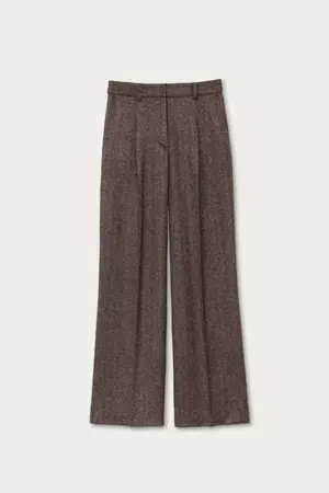 Iris Von Arnim Pleated Trousers - Taupe