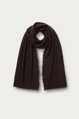 Iris Von Arnim Cashmere Scarf - Chocolate
