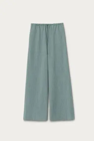 Iris Von Arnim Herringbone Trousers Sage