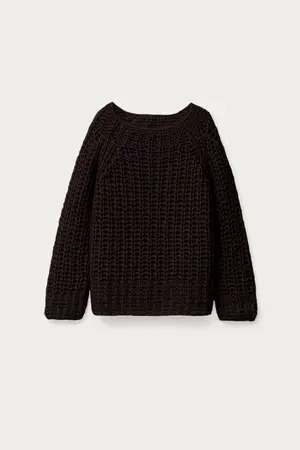Iris Von Arnim Handknit Sweater - Chocolate