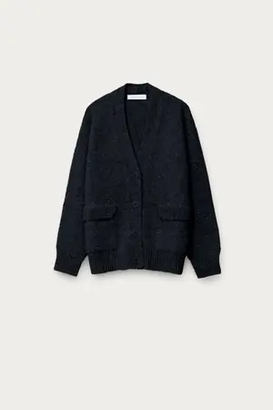 Iris Von Arnim Wool-Cashmere Cardigan Navy