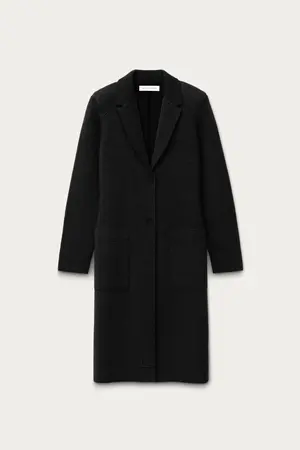 Iris Von Arnim Cashmere-silk Coat - Black