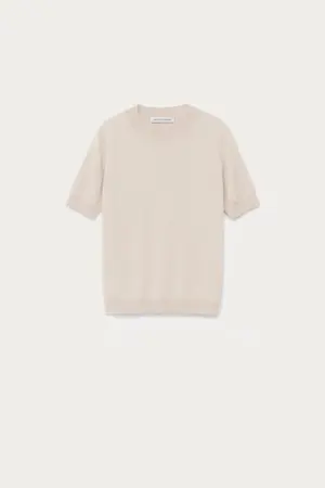 Iris Von Arnim Cashmere-silk T-shirt - Alabaster
