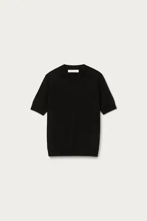 Iris Von Arnim Cashmere-silk T-shirt - Black