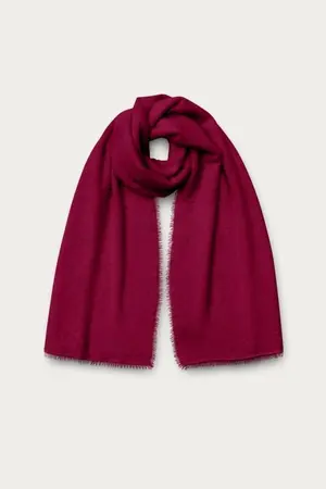 Iris Von Arnim Cashmere Scarf 90x90 - Ruby