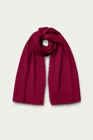 Iris Von Arnim Cashmere Scarf 90x90 - Ruby