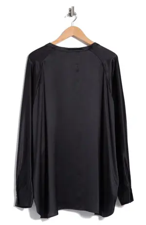 Vince Band Collar Silk Blouse