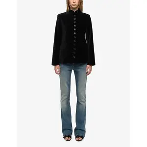 Zadig&Voltaire Vallo Officer-collar Stretch-woven Blazer