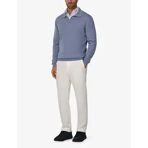 Boggi Milano Open-collar Knitted Polo Shirt Xxl