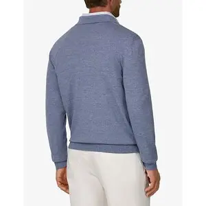 Boggi Milano Open-collar Knitted Polo Shirt Xxl
