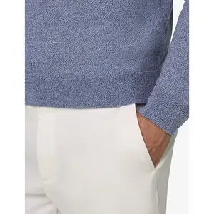 Boggi Milano Open-collar Knitted Polo Shirt Xxl