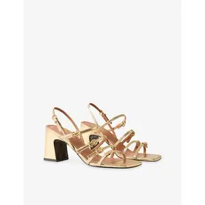 Claudie Pierlot Embellished Leather Heeled Sandals