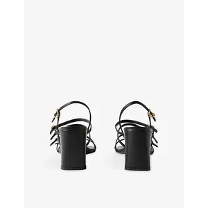 Claudie Pierlot Strappy Satin Heeled Sandals