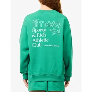 Sporty & Rich Fitness 94 Crewneck Jersey Jumper - Kelly