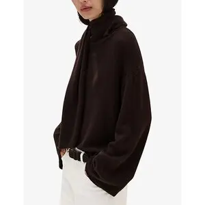 THE WHITE COMPANY Oversized Scarf-neck Wool-blend Jumper