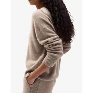 THE WHITE COMPANY Relaxed-fit Knitted Cashmere Hoody