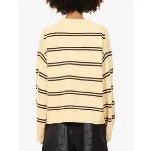 REFORMATION Cove Oversized Stripe Cashmere Jumper