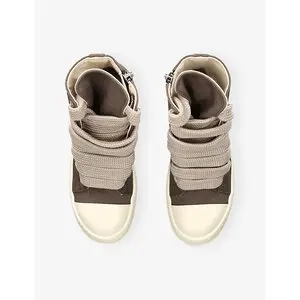Rick Owens Jumbo-lace High Canvas Trainers