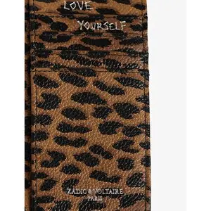 Zadig&Voltaire Zv Leopard Leather Card Holder