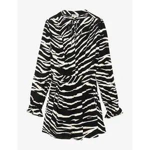 Zadig&Voltaire Rayados Animal-print Woven Mini Dress