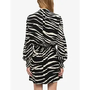 Zadig&Voltaire Rayados Animal-print Woven Mini Dress