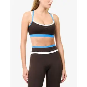 TALA Skinluxe Contrast-strap Jersey Sports Bra - Americano