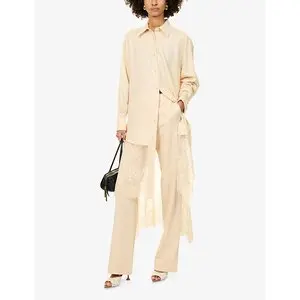 Zimmermann Valiant Straight-leg Wool Trousers