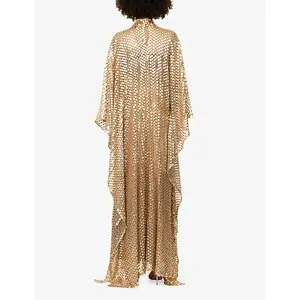 TALLER MARMO Deserto Sequinned Woven Kaftan Dress