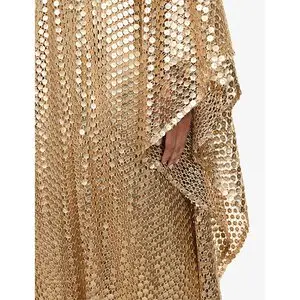 TALLER MARMO Deserto Sequinned Woven Kaftan Dress