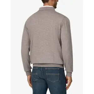 Boggi Milano Open-collar Knitted Polo Shirt
