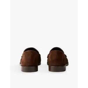 Claudie Pierlot Embellished Suede Flat Loafers