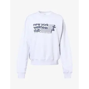 Sporty & Rich Wellness Club Crewneck Jersey Jumper - Heather Gray