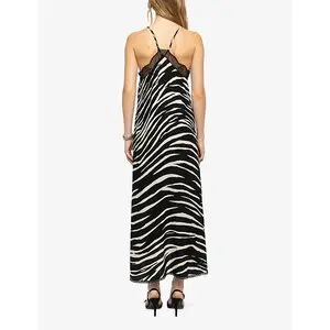 Zadig&Voltaire Risty Lace-trim Woven Midi Dress