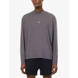 247 BY REPRESENT Noble Brand-print Stretch-jersey T-shirt