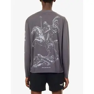 247 BY REPRESENT Noble Brand-print Stretch-jersey T-shirt