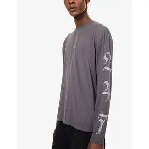 247 BY REPRESENT Noble Brand-print Stretch-jersey T-shirt