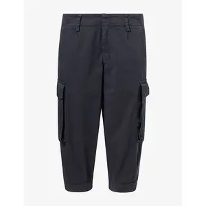 Gimaguas Sara Cotton Capri Trousers - Navy