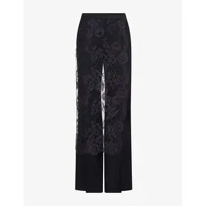 Zimmermann Valiant Lace Wrap Wool Trousers