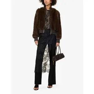 Zimmermann Valiant Lace Wrap Wool Trousers