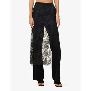 Zimmermann Valiant Lace Wrap Wool Trousers
