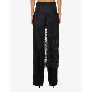 Zimmermann Valiant Lace Wrap Wool Trousers