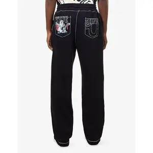 True Religion No1 Contrast-stitch Cotton-blend Jogging Bottoms