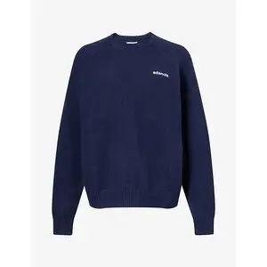 ADANOLA Embroidered-logo Oversize Cotton-knit Jumper