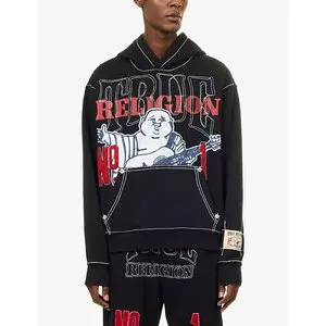 True Religion No1 Brand-print Cotton-blend Hoody