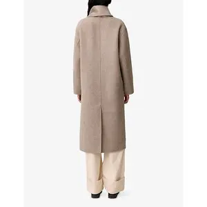 Claudie Pierlot Removable-scarf Wool-blend Coat