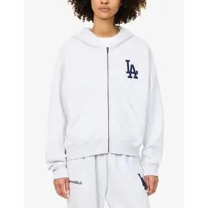 Sporty & Rich La Serif Zip Cotton Hoody